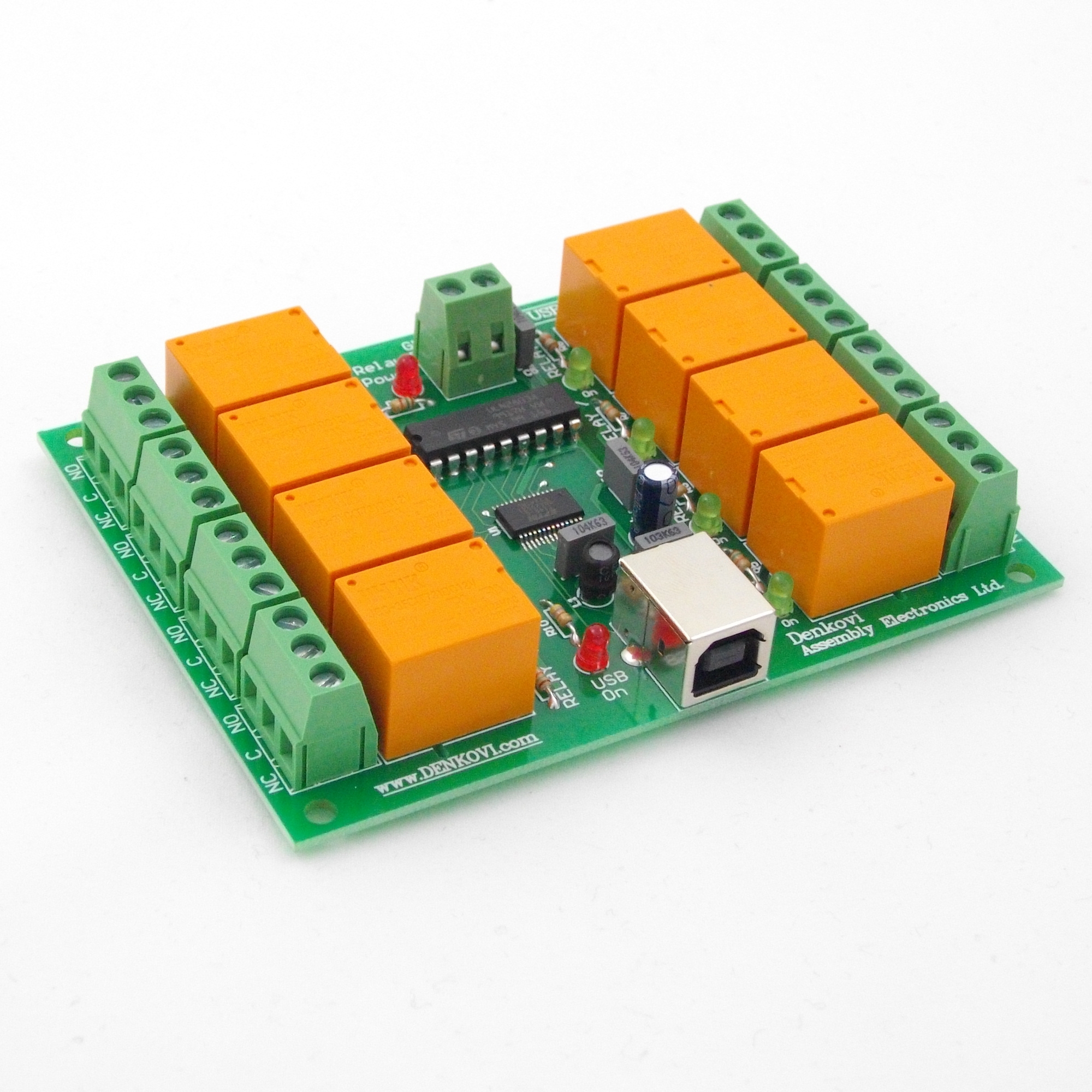 Usb Relais Karte 8 Relais Jqc 3fct73 Relays 220v Usb Relay Board 